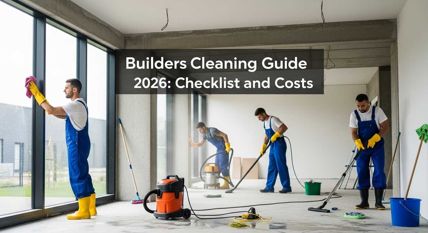 Builders Cleaning Guide 2026 Checklist and Costs